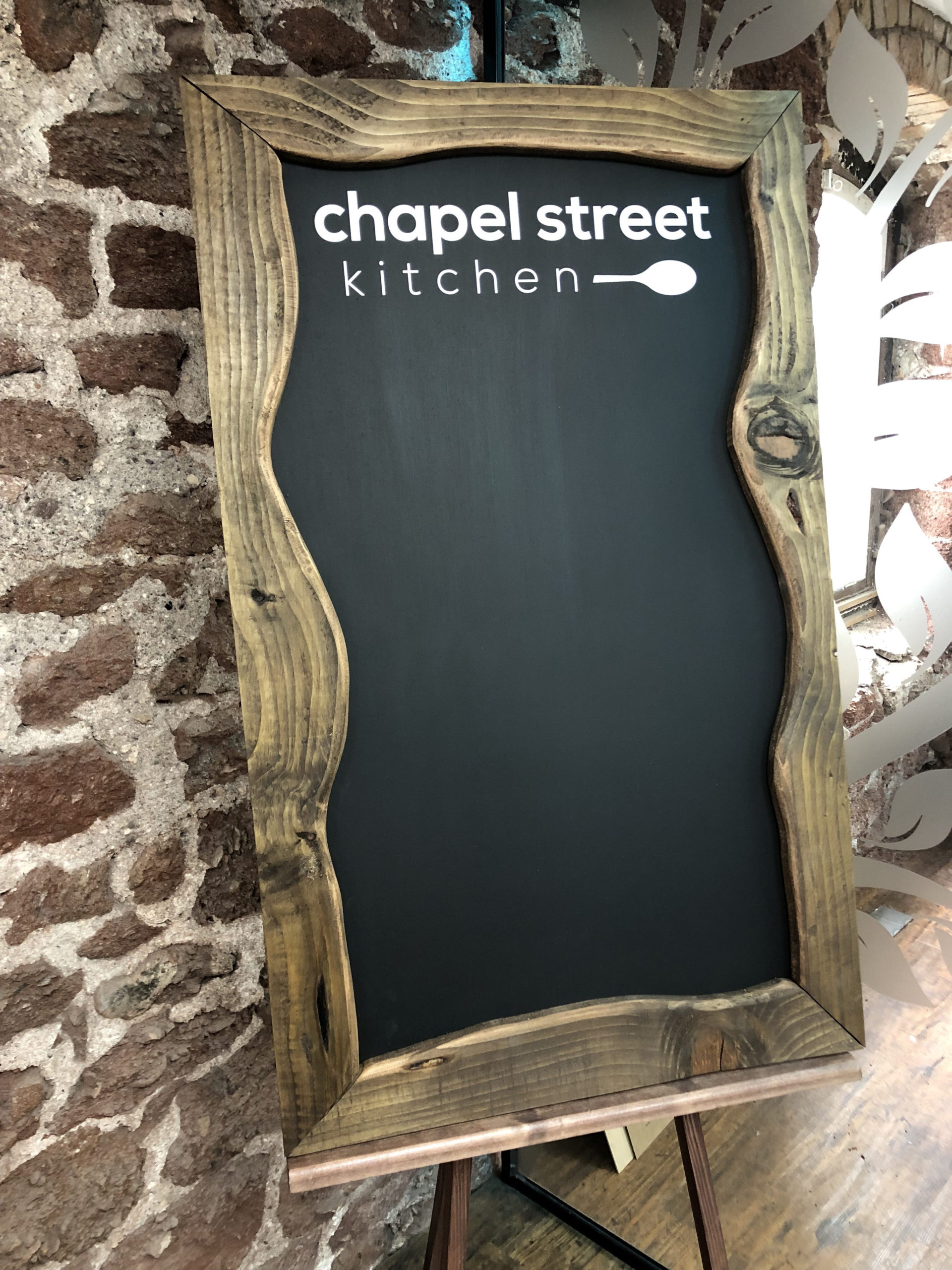 Bespoke Chalk Board for Cafe - Inspirwood Printing on Wood Specialists
